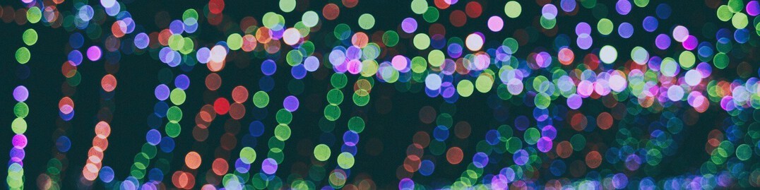 Abstract Christmas Lights - LinkedIn Background - Get some inspiration!