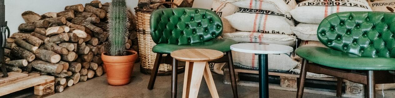 Modern Log Stock Room - LinkedIn Background - Get some inspiration!