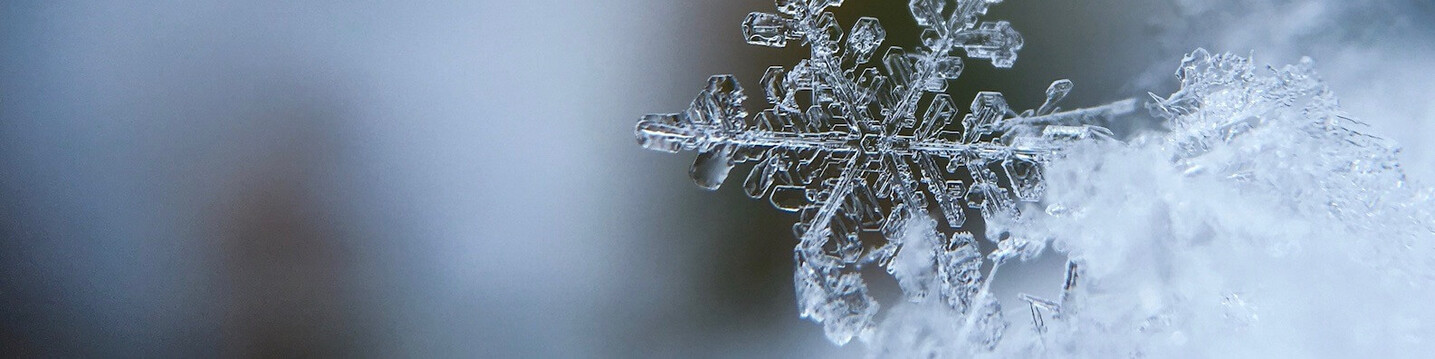 Frosty Snowflake - LinkedIn Background - Get some inspiration!