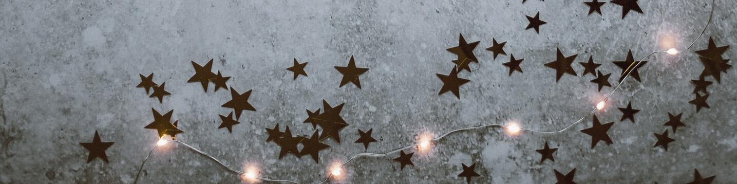 Stars Decoration With Christmas Lights - LinkedIn Background - Get some ...