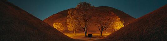 A Perfect Shot Between Two Hills - LinkedIn Background - Get some ...