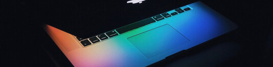 Colourful Apple MacBook Pro - LinkedIn Background - Get some inspiration!