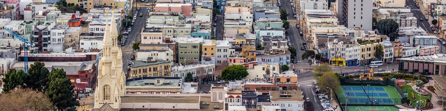 Pastel San Francisco - LinkedIn Background - Get some inspiration!