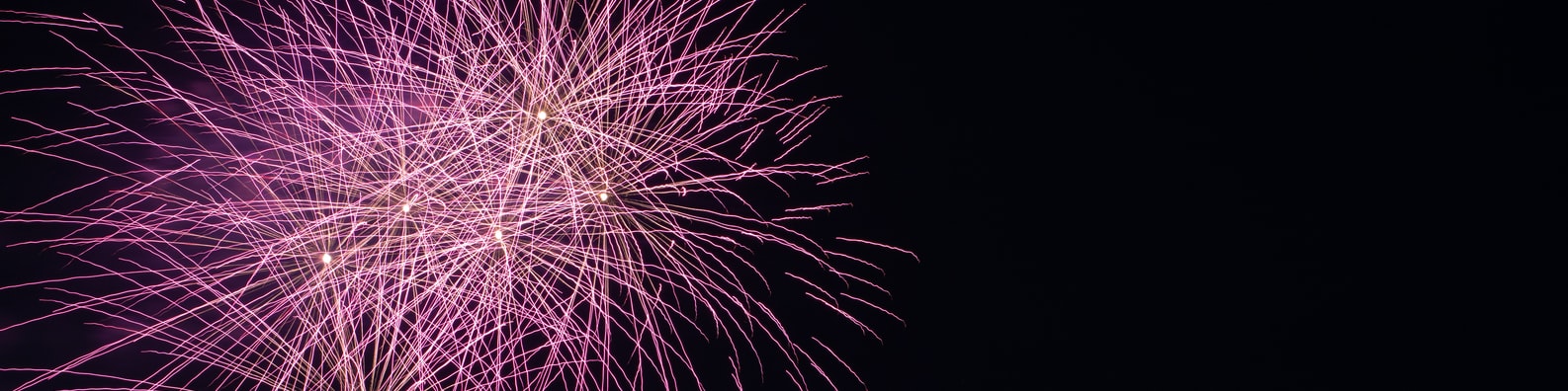 Beautiful Pink Fireworks - LinkedIn Background - Get some inspiration!